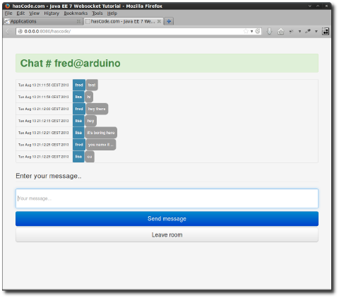 Creating a Chat Application using Java EE 7, Websockets and GlassFish 4 ...