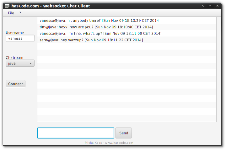 Creating Different Websocket Chat Clients In Java Micha Kops Tech Notes