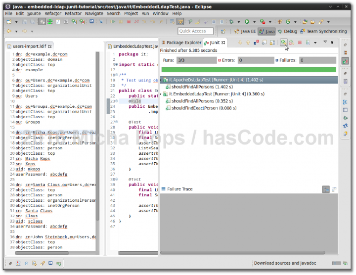 LDAP Testing with Java: ApacheDS vs Embedded-LDAP-JUnit | Micha Kops ...