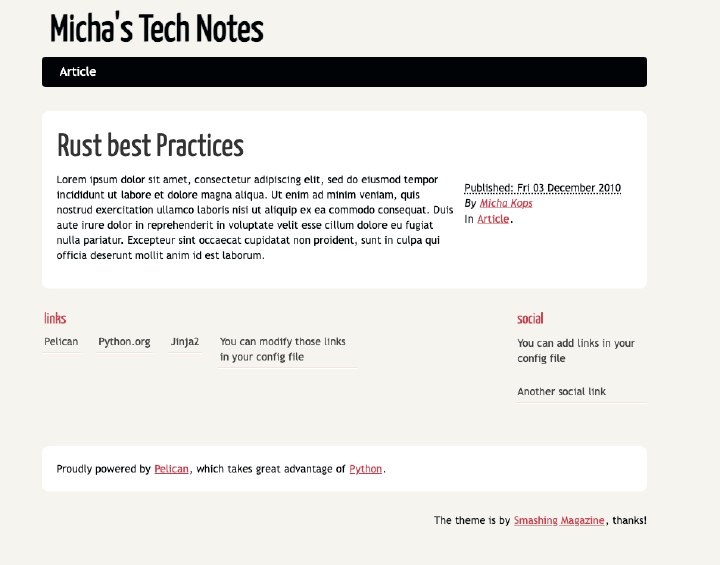 Micha Kops' Tech Notes