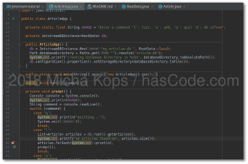 Using jetstreamDB as in-memory Database for Java | Micha Kops' Tech Notes